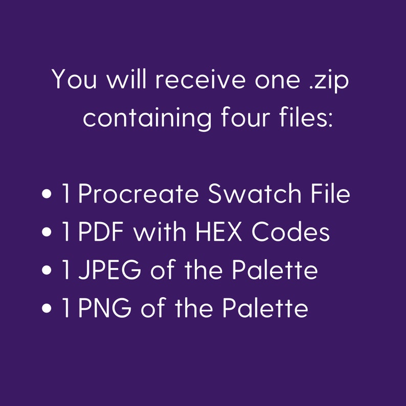 Wishing Well Color Palette: 30 Procreate Swatches + Hex Codes (digital ...