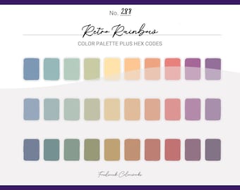 Sweet Confections Color Scheme Procreate 30 Color Palette Swatches Hex ...