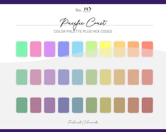 Blue Color Scheme Procreate 30 Color Palette Swatches Hex Codes PDF ...