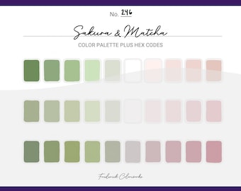 Sweet Confections Color Scheme Procreate 30 Color Palette Swatches Hex ...