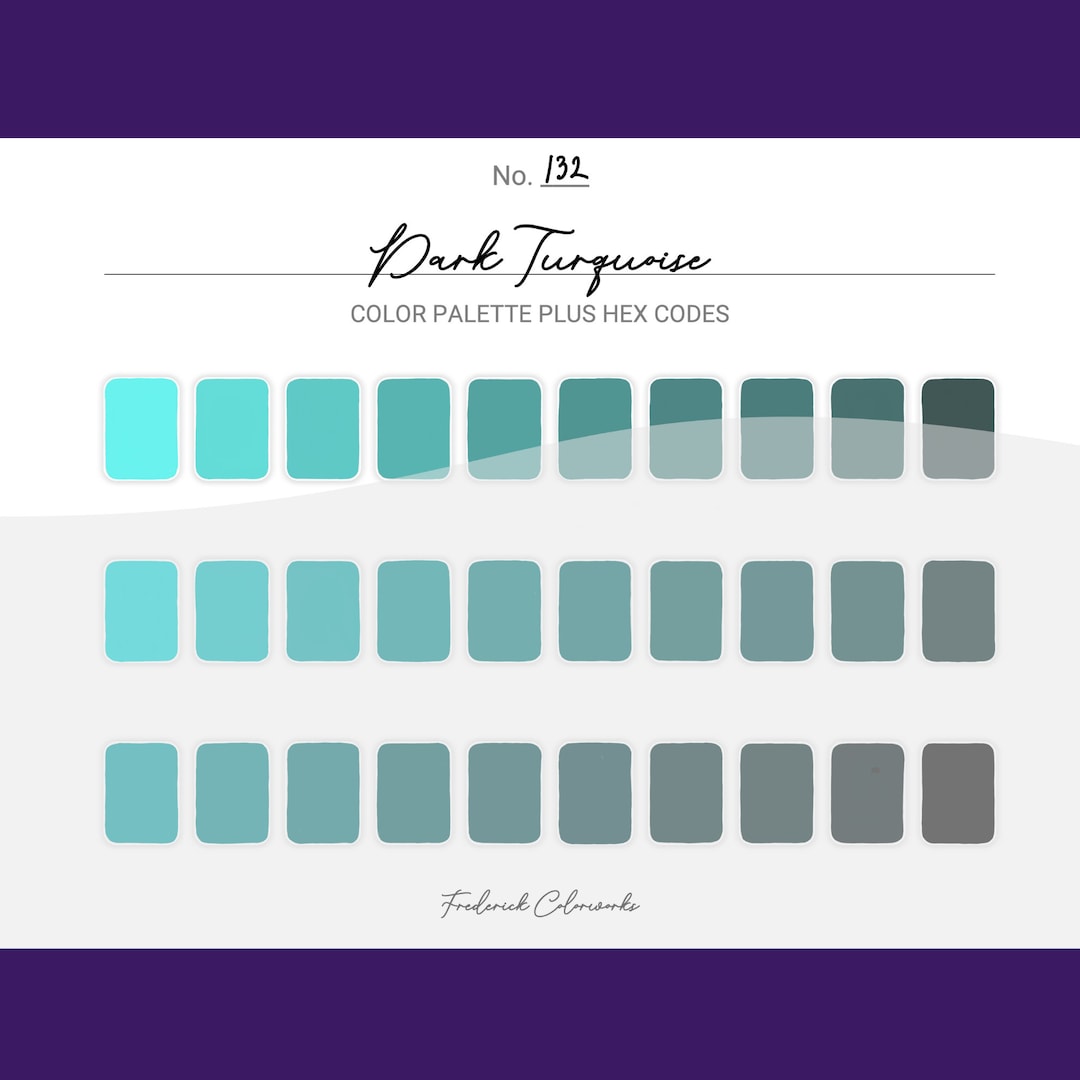 Dark Turquoise Color Palette