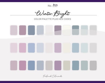 Blue Color Scheme Procreate 30 Color Palette Swatches Hex Codes PDF ...