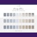Dusty Blue Color Scheme - Procreate 30 Color Palette Swatches + Hex ...