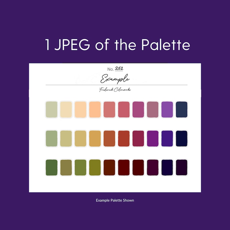 Dusty Blue Color Scheme - Procreate 30 Color Palette Swatches + Hex ...