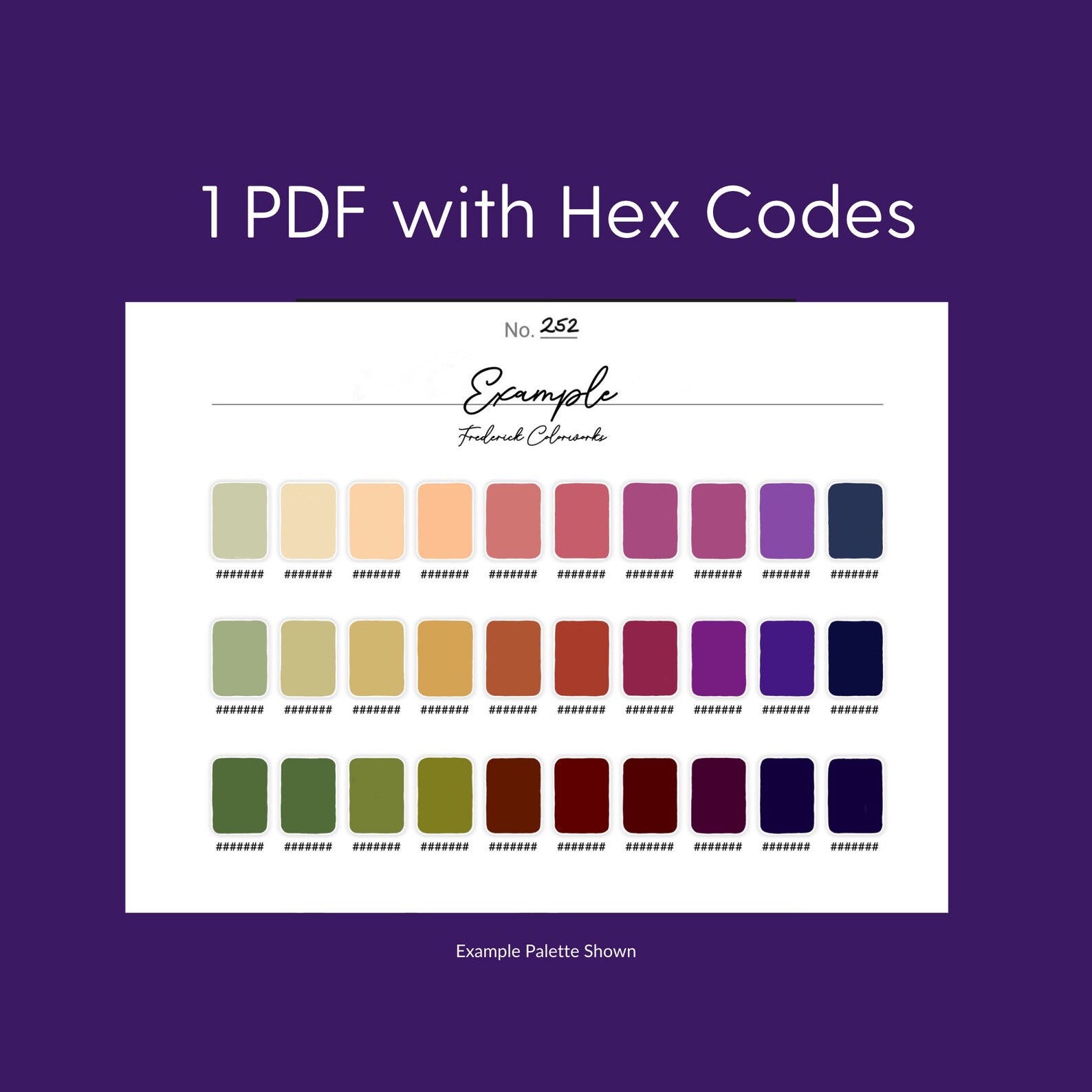 Winter Blue Procreate Color Palette: 30 Swatches + Hex Codes (digital ...