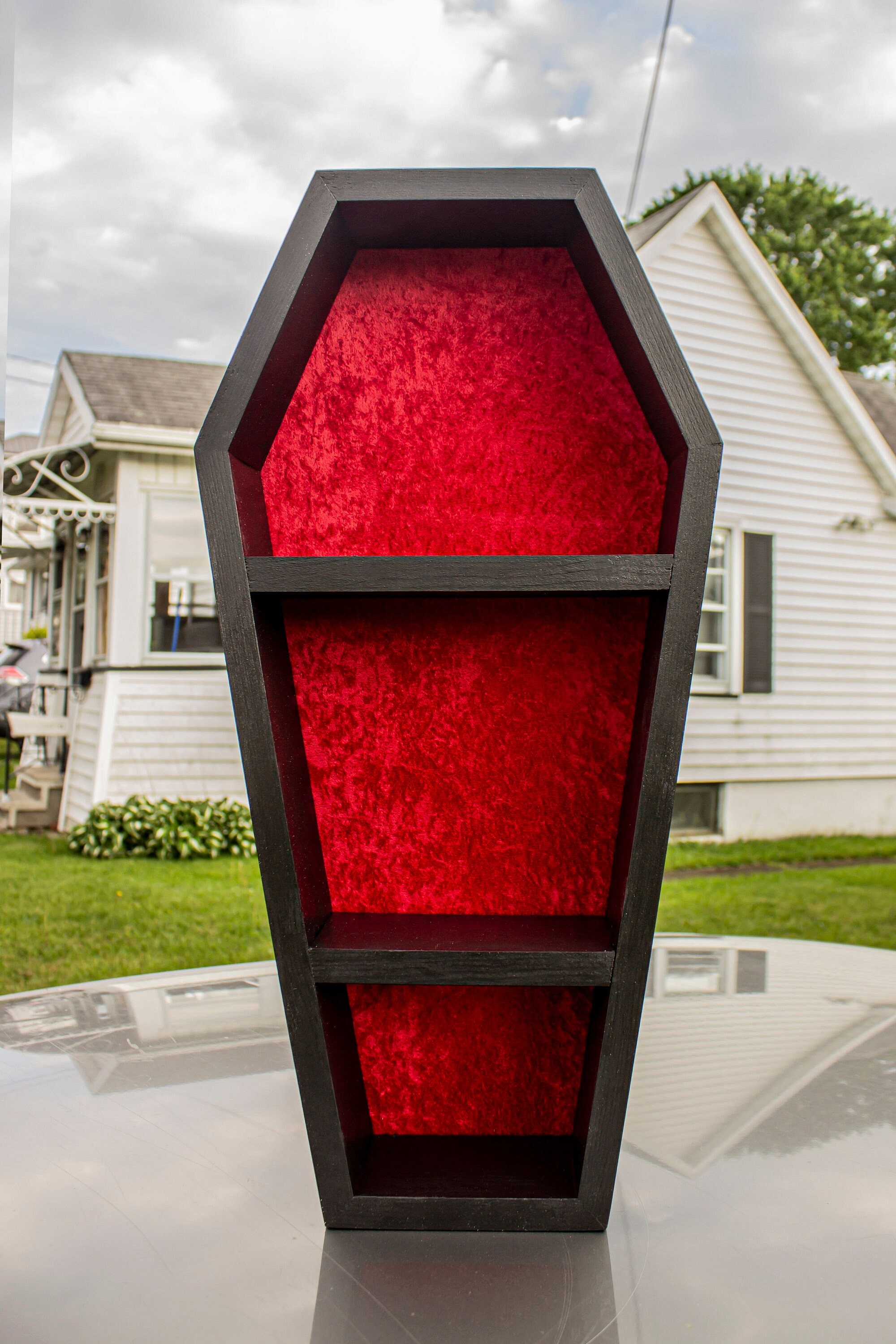 23 Inch Tall Coffin Shelf - Etsy