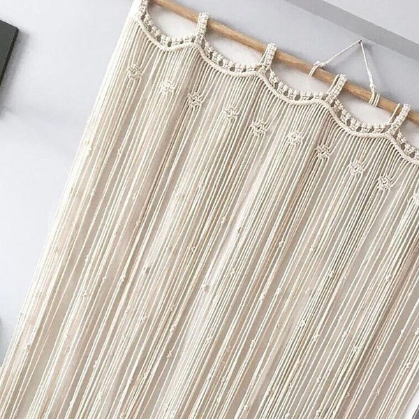 String Window Curtains - Etsy