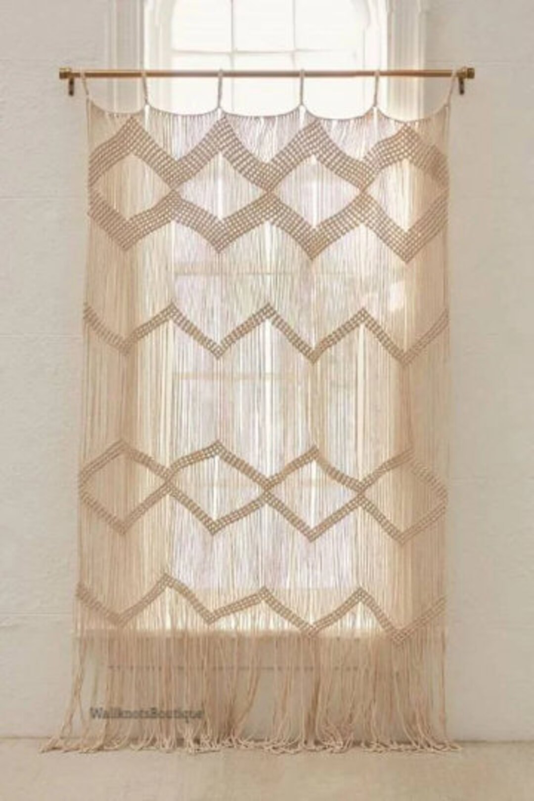 Large Tapestry White Office's Window Macrame door - Etsy