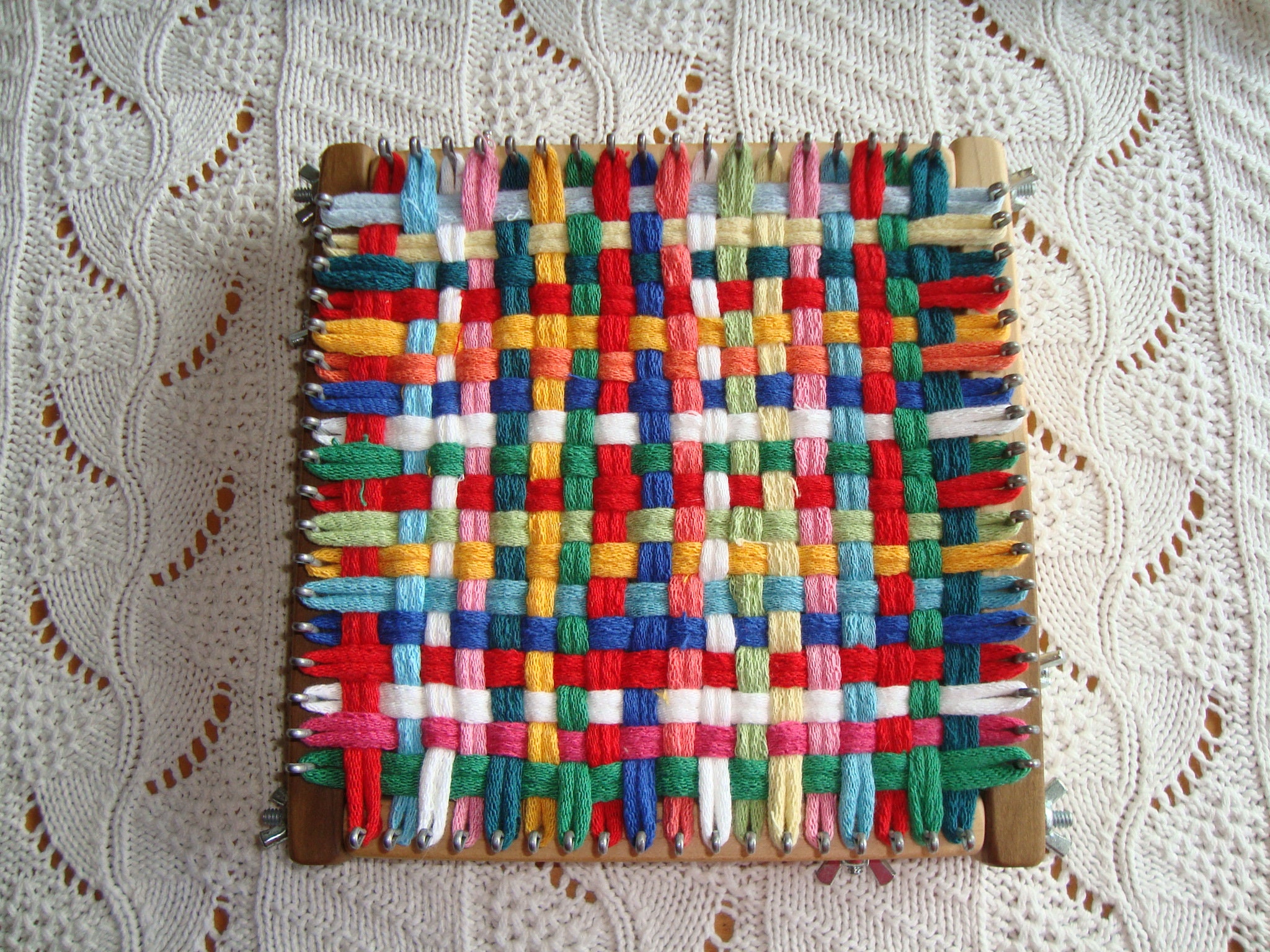 Traditional Size Potholder Loom 18 Pegs per Side 7 - Etsy