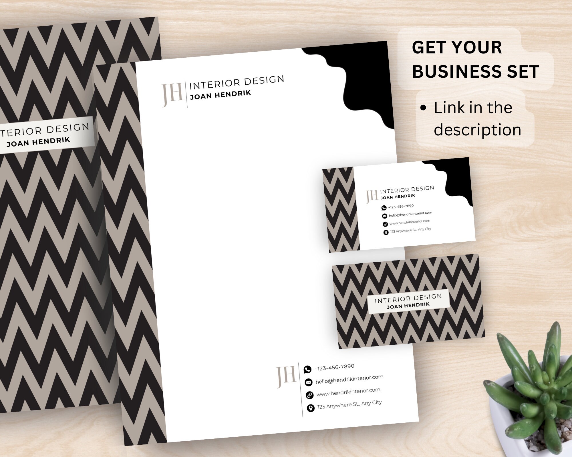 Invoice Template Chevron No 1, Printable Invoice, Receipt Template ...