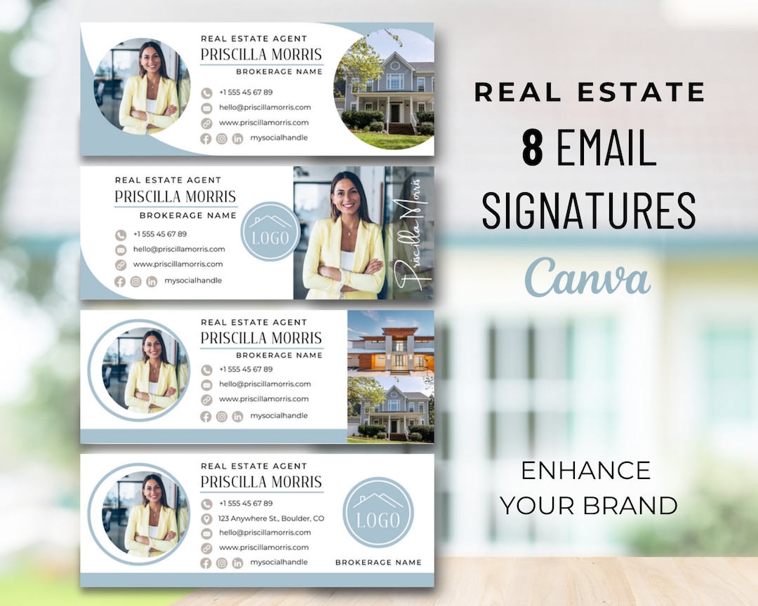 Email Signature Template Bundle – Real Estate Marketing, Realtor ...