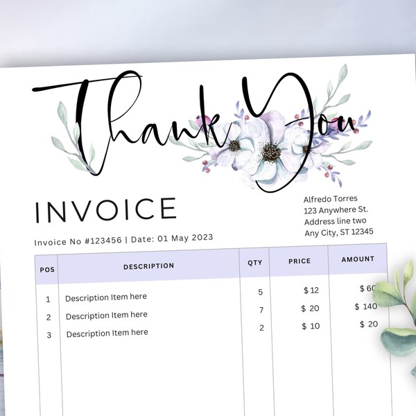 Receipt Thank You - Etsy