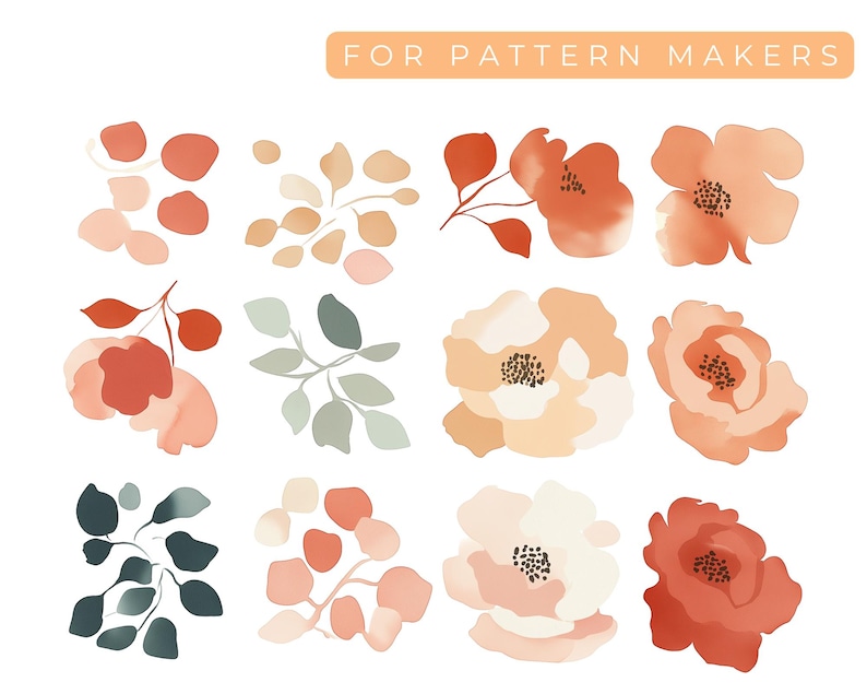 Peach Coral Color Palette - Canva Template, Branding Kit (digital ...