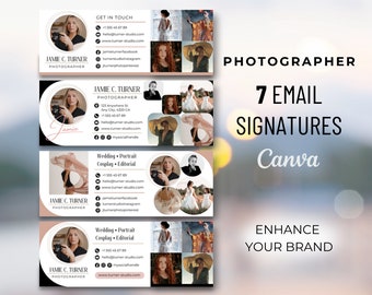 Email Signature Template Bundle, Photographer Designer, Gmail Signature ...