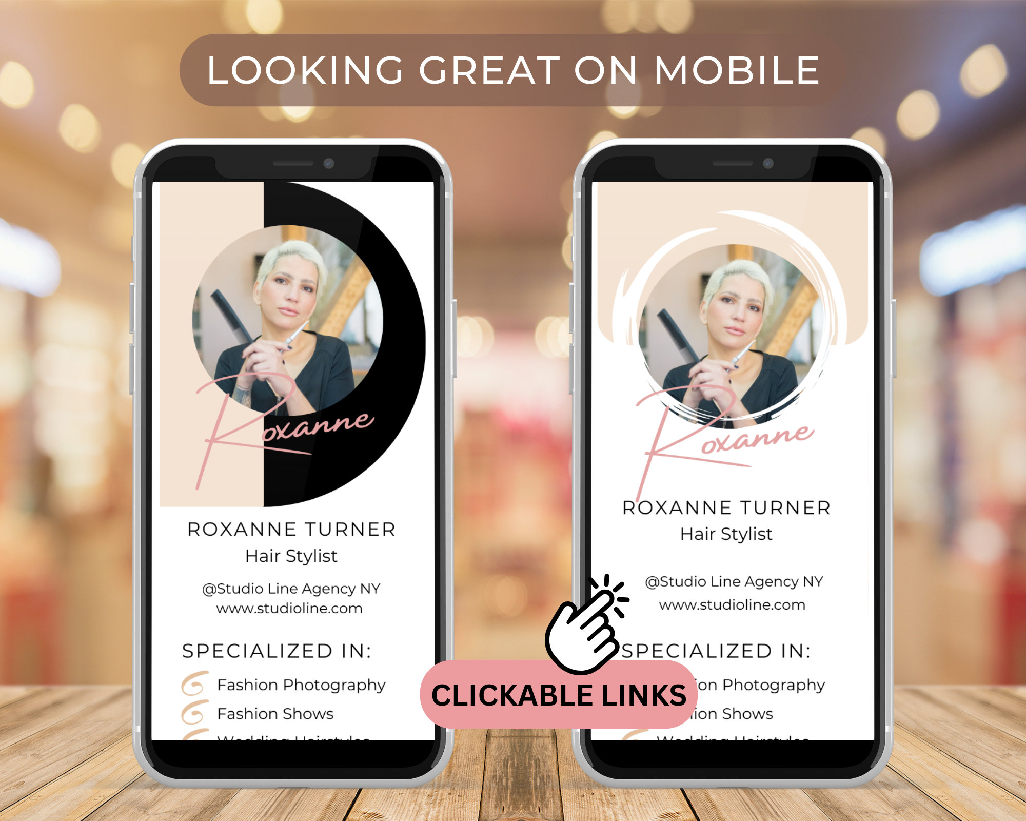 Digital Business Card Website Template Aesthetic Business - Etsy