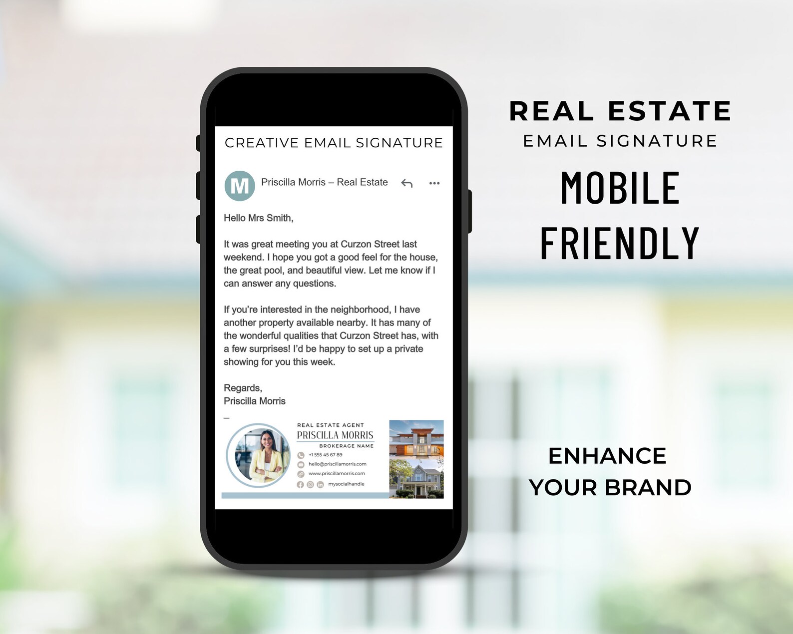 Email Signature Template Bundle – Real Estate Branding, Realtor ...
