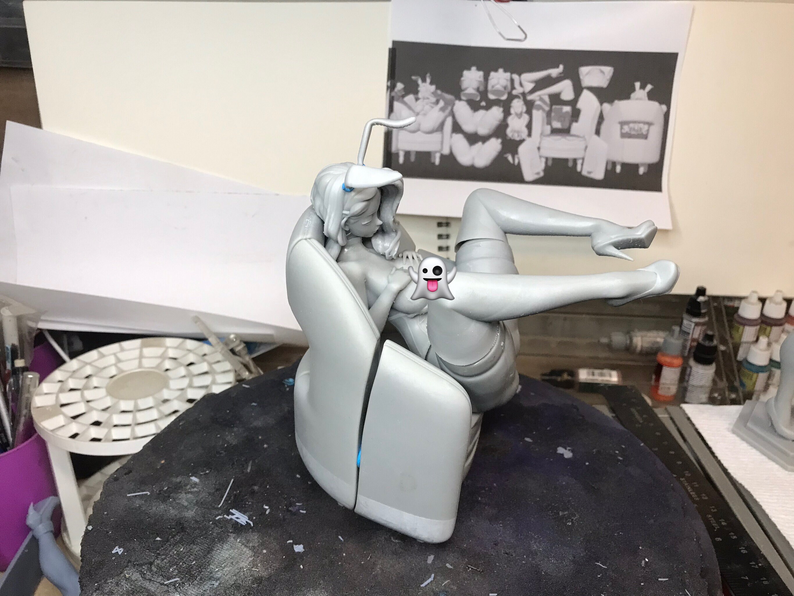 Rushzillas Bunny Elsa 3d Printed Anime Figure Statue - Etsy