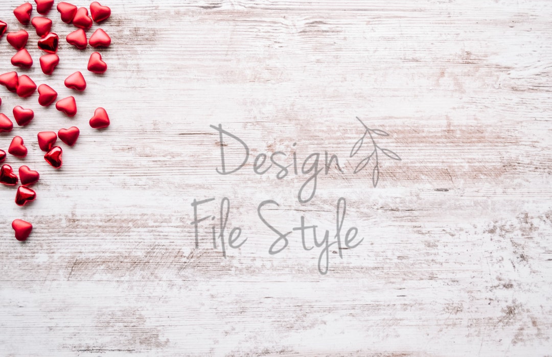 Valentine's Day Flat Lay Mockup | Heart Mockup | Farmhouse Mockup ...