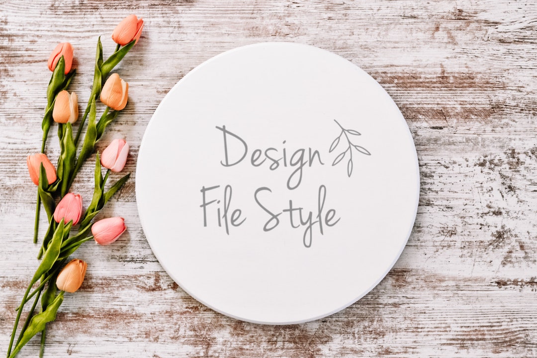 Round Wood Sign Mockup | Door Sign Mockup | Farmhouse Sign Mockup ...