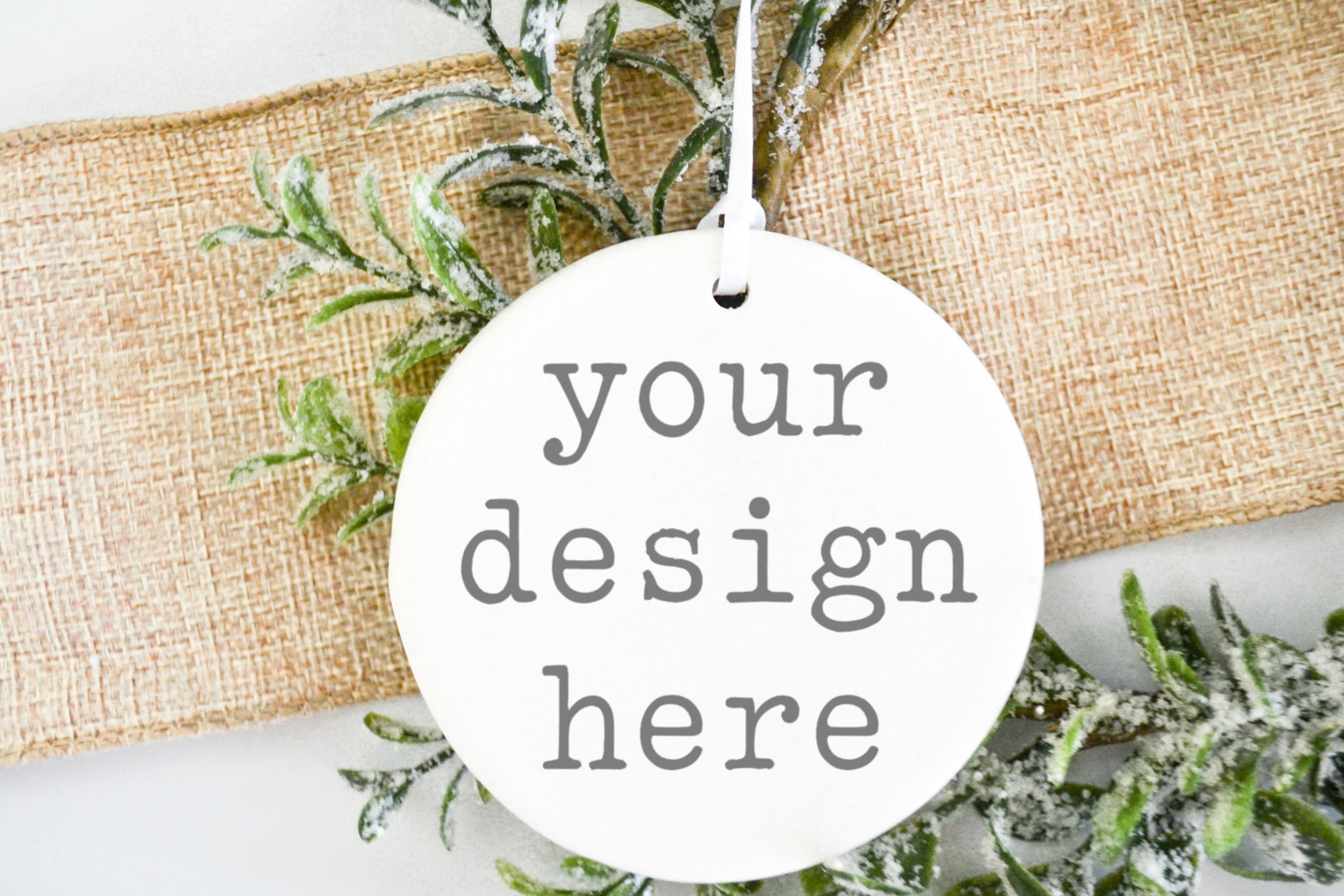 Christmas Ornament Mockup Sublimation Ornament Mockup Add - Etsy
