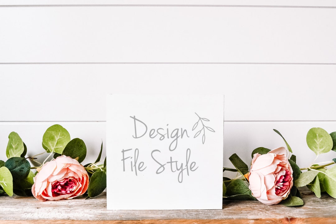 Wood Sign Mockup | Blank Wood Sign Mockup | Flat Lay Mockup | Stock ...