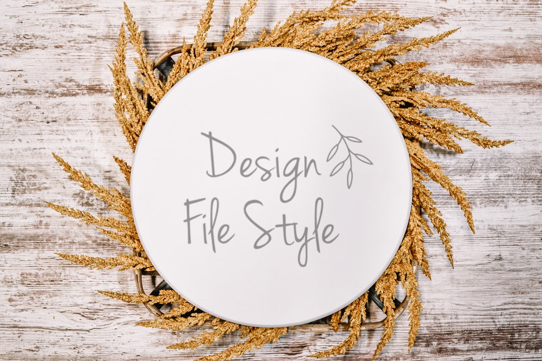 Round Wood Sign Mockup | Door Sign Mockup | Farmhouse Sign Mockup ...