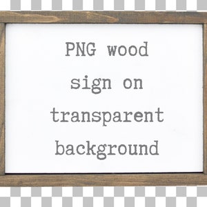 PNG 12x9 Wood Sign | Transparent Background | Add Your Background ...