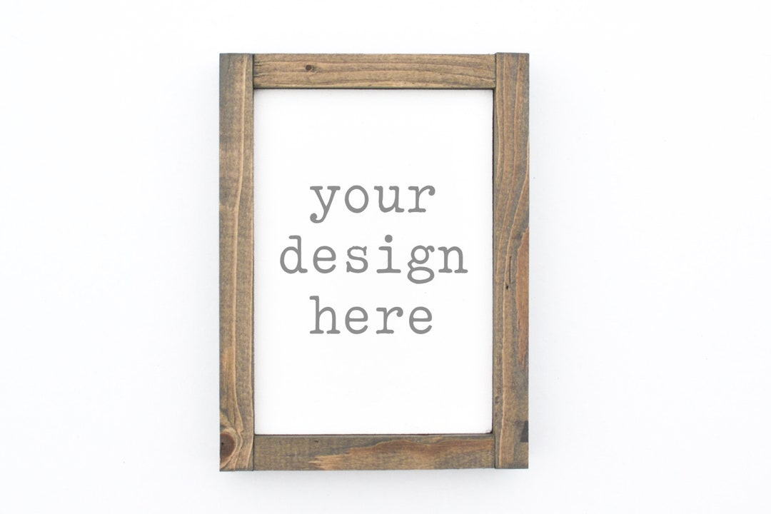 Wood Sign Mockup | 5x7 Sign Mockup | Flat Lay Mockup | Stock Photo ...
