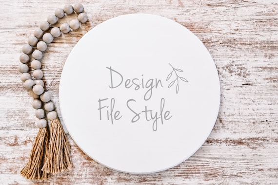 Round Wood Sign Mockup Door Sign Mockup Farmhouse Sign | Etsy