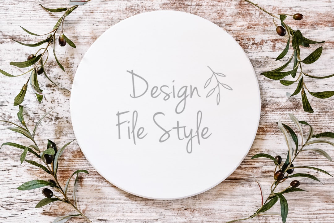 Round Wood Sign Mockup | Door Sign Mockup | Farmhouse Sign Mockup ...
