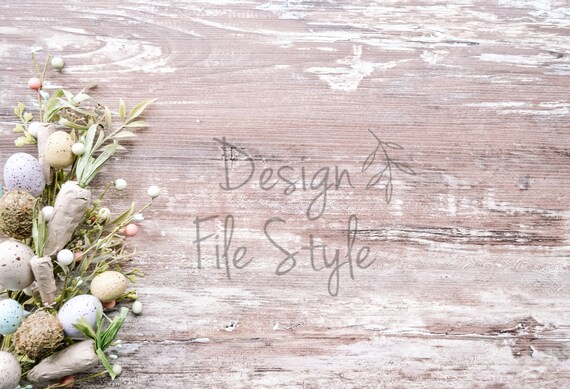 Easter Flat Lay Mockup Bunny Egg Cross Mockup Farmhouse | Etsy