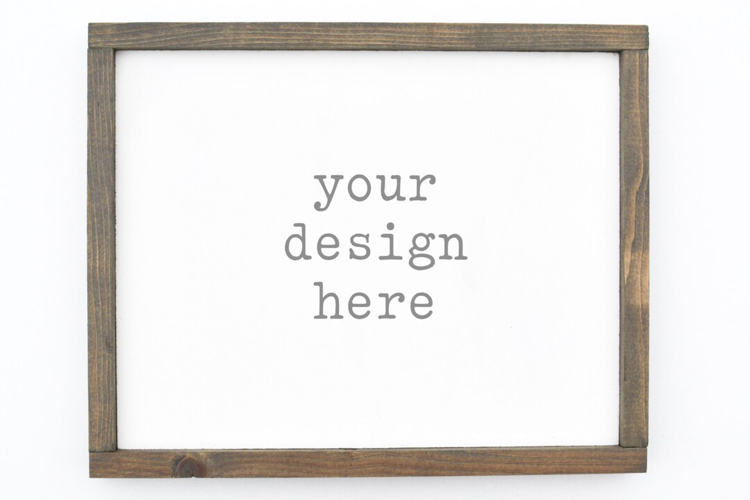 Wood Sign Mockup | 14x11 Sign Mockup | Flat Lay Mockup | Stock Photo ...