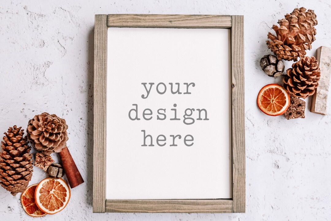 Fall Wood Sign 9 X 11 Mockup | Autumn Wood Sign Mockup | Fall Mockup ...