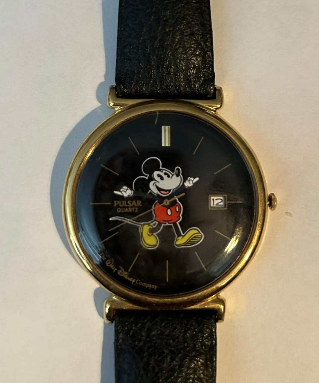 Vintage Unisex Mickey Mouse Watch Quart Large Face Disney Pulsar - Etsy