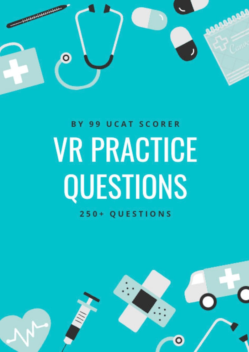 UCAT Verbal Reasoning Practice Questions (250+ Qs) + TIPS - Etsy
