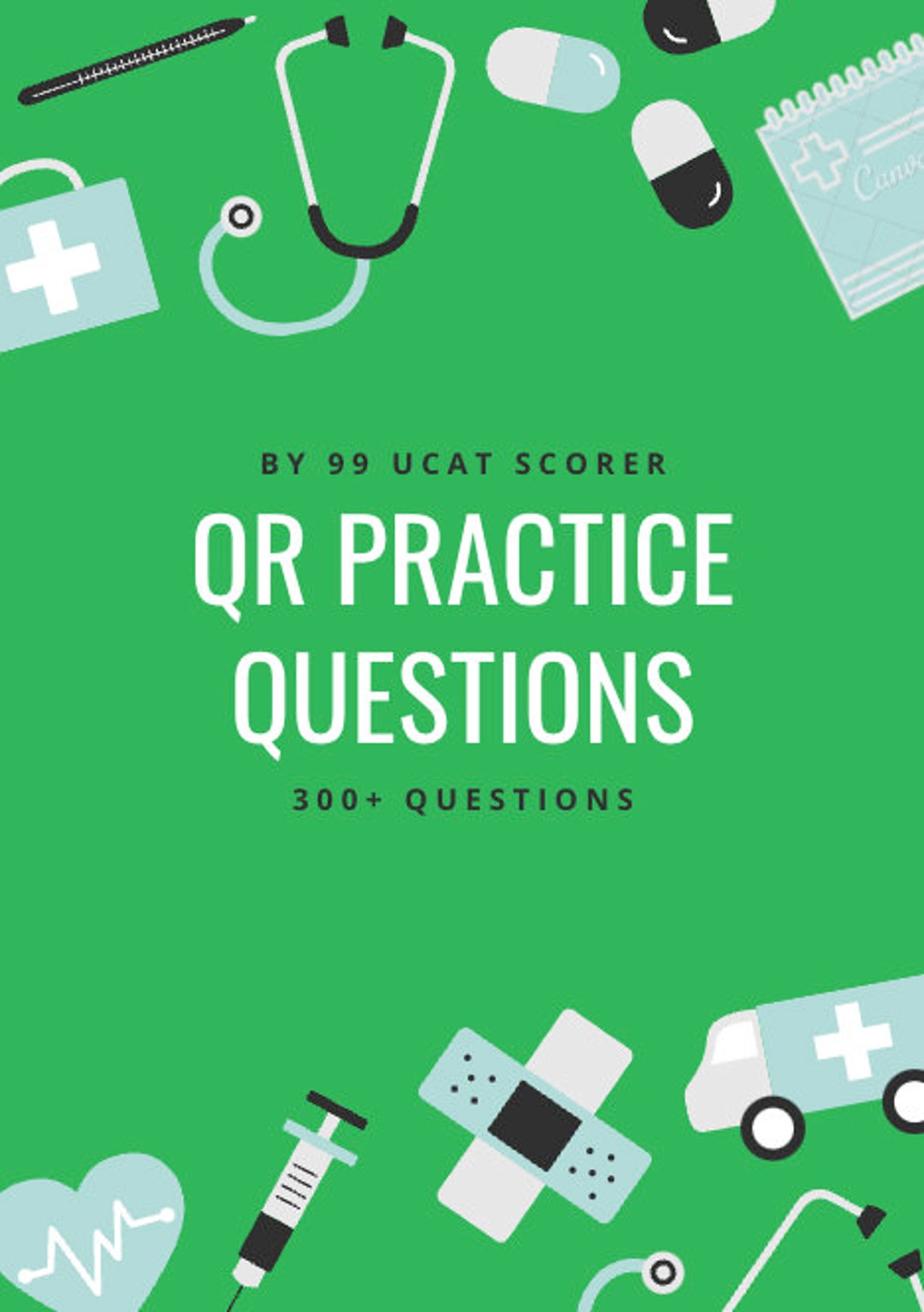 UCAT Quantitative Reasoning Practice Questions (300+ Qs) + Tips - Etsy