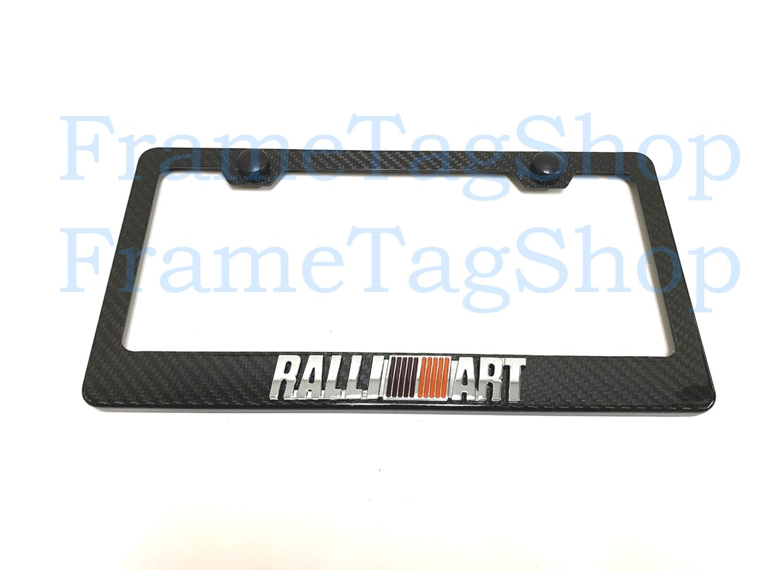 1x Ralliart 3D Emblem Badge Real 3K Twillweave Real Carbon Fiber ...