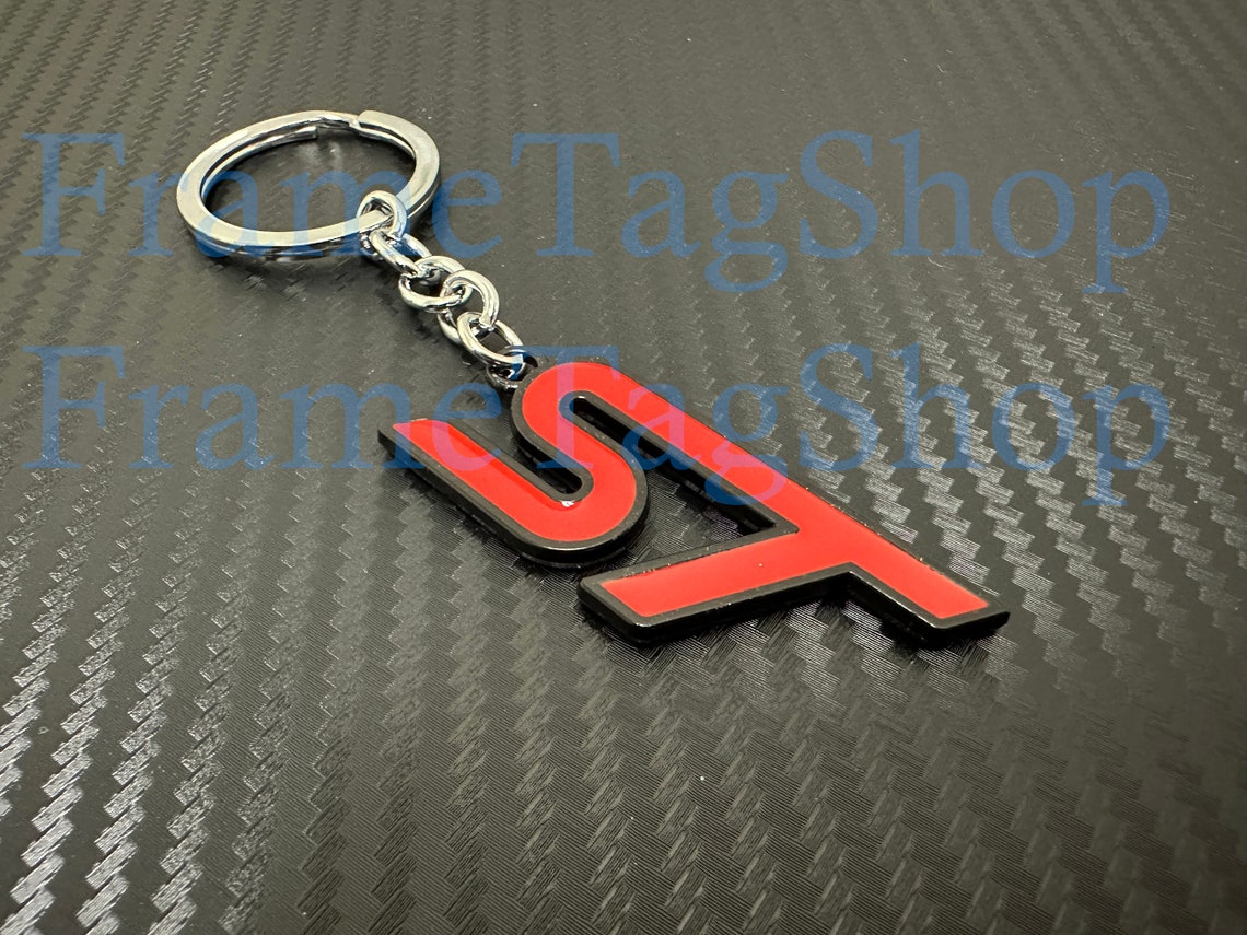 3D Design Metal ST Emblem Car Badge Logo Keychain Keyring Key Chain ...