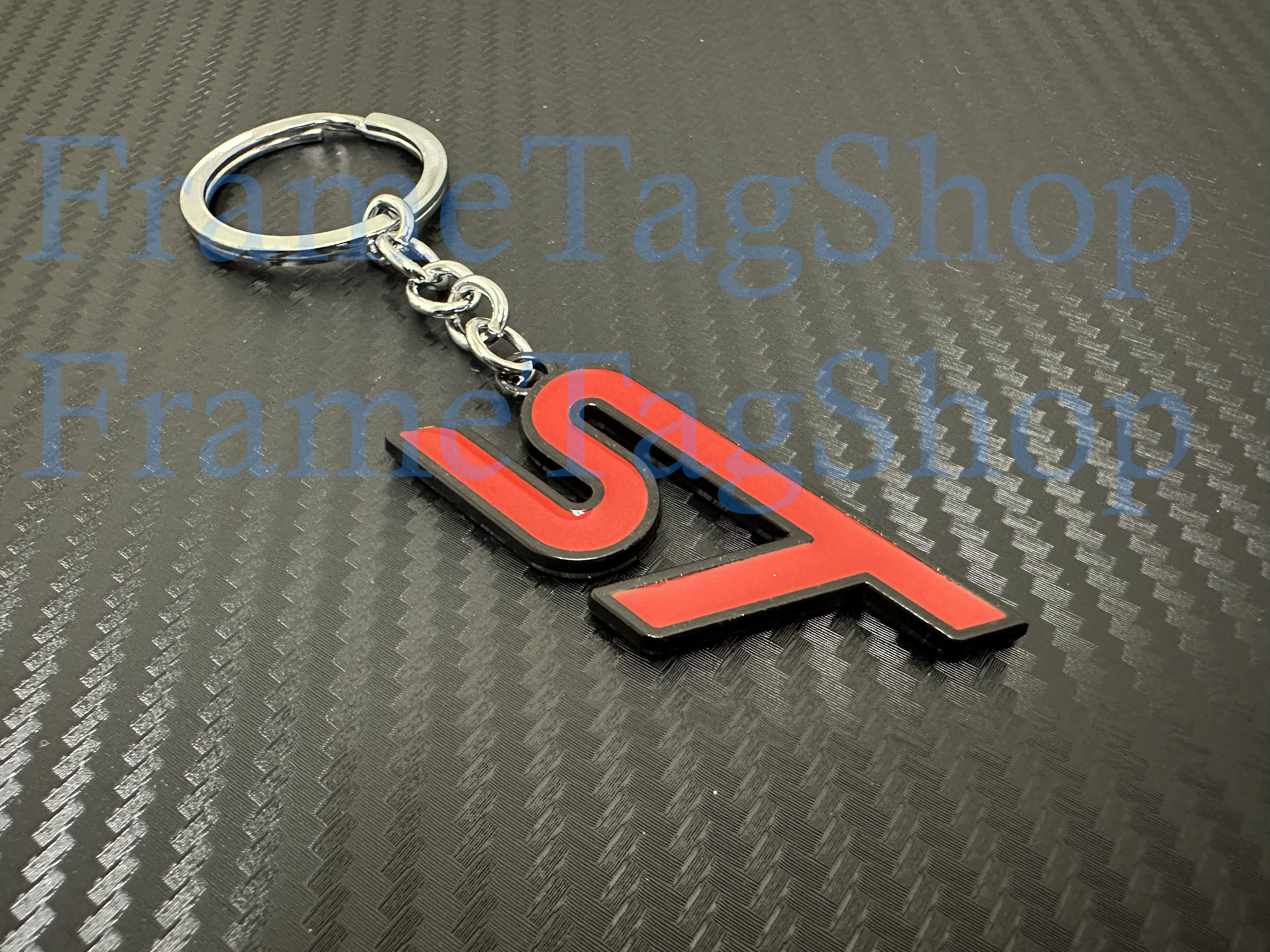 3D Design Metal ST Emblem Car Badge Logo Keychain Keyring Key Chain ...