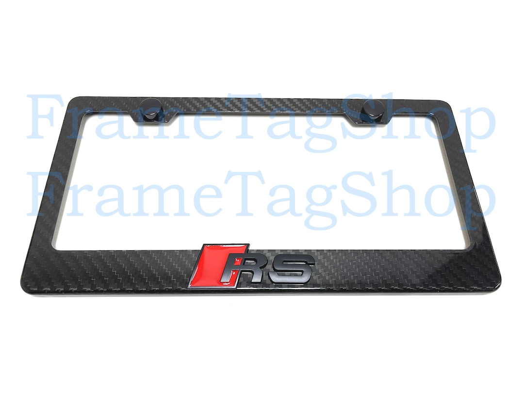 1x Black/red RS (racing Sport) 3D Emblem Badge Real 3K Twillweave Real ...