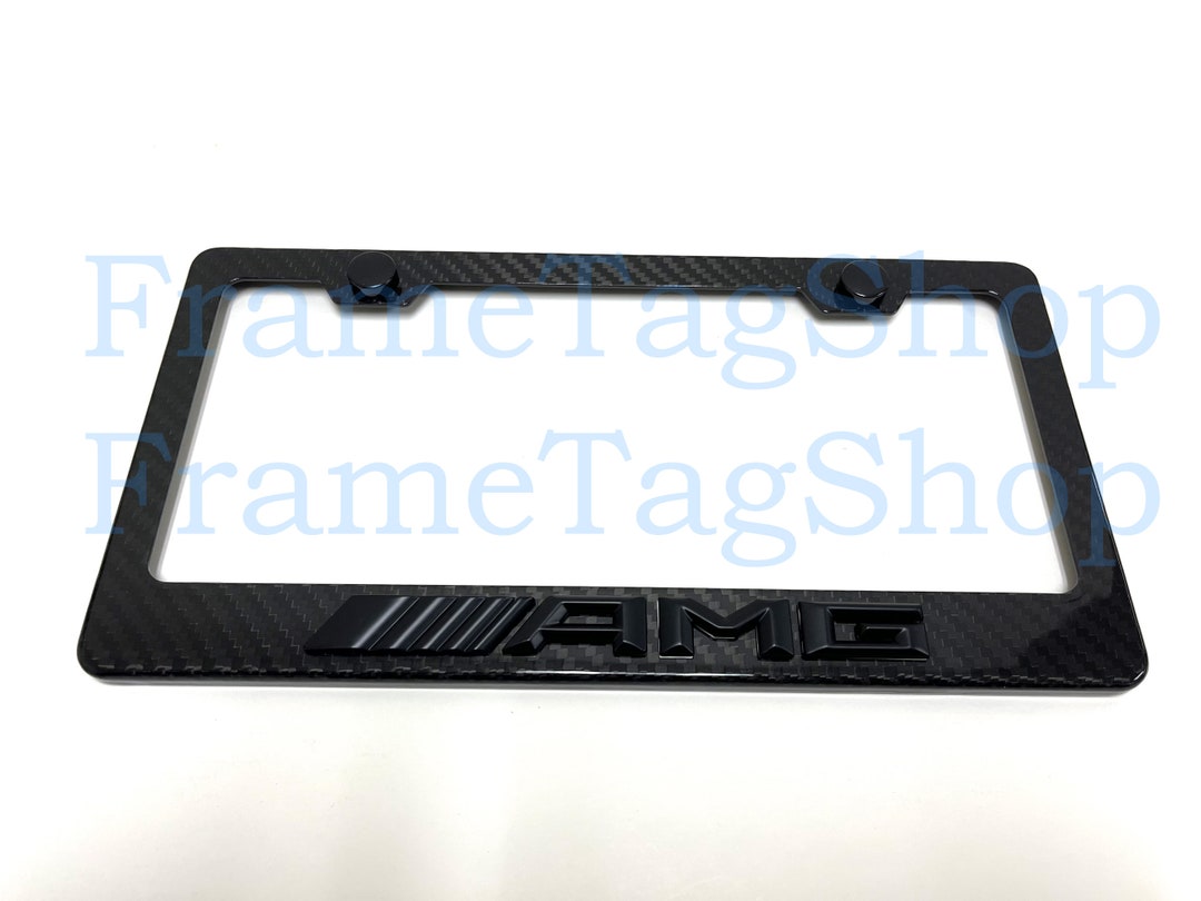 1x Black AMG 3D Emblem Badge Real 3K Twillweave Real Carbon Fiber ...
