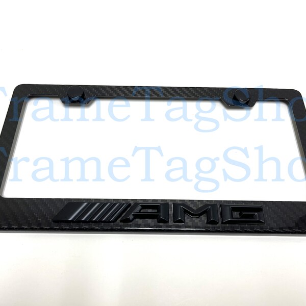Black Amg License Plate Frame - Etsy