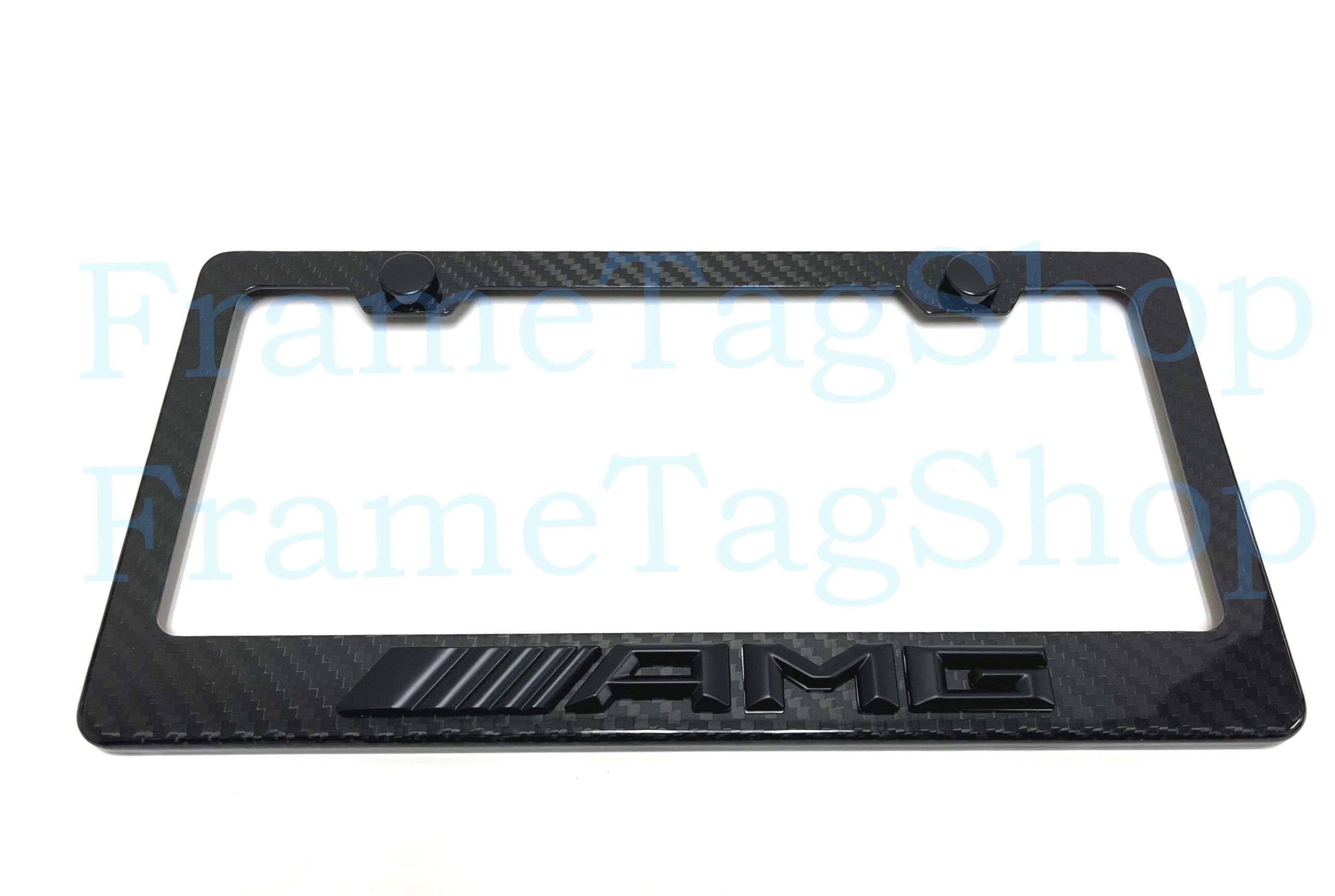 1x Black AMG 3D Emblem Badge Real 3K Twillweave Real Carbon Fiber ...