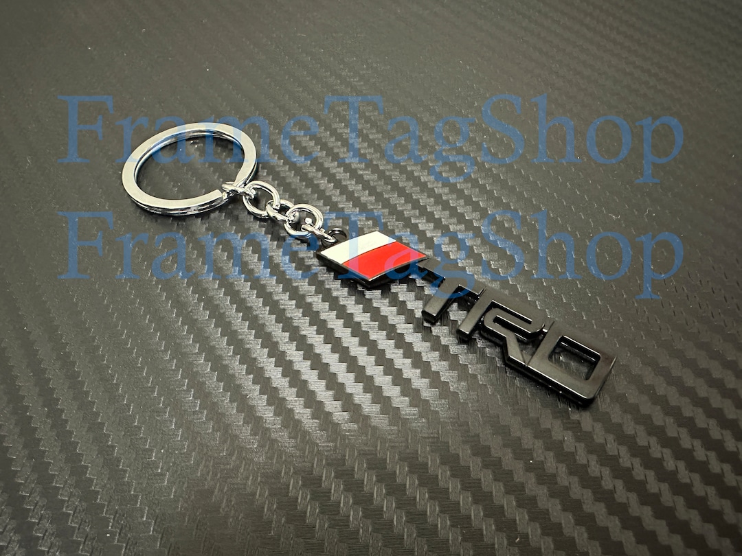 3D Design Metal (black) //TRD Emblem Car Badge Logo Keychain Keyring ...