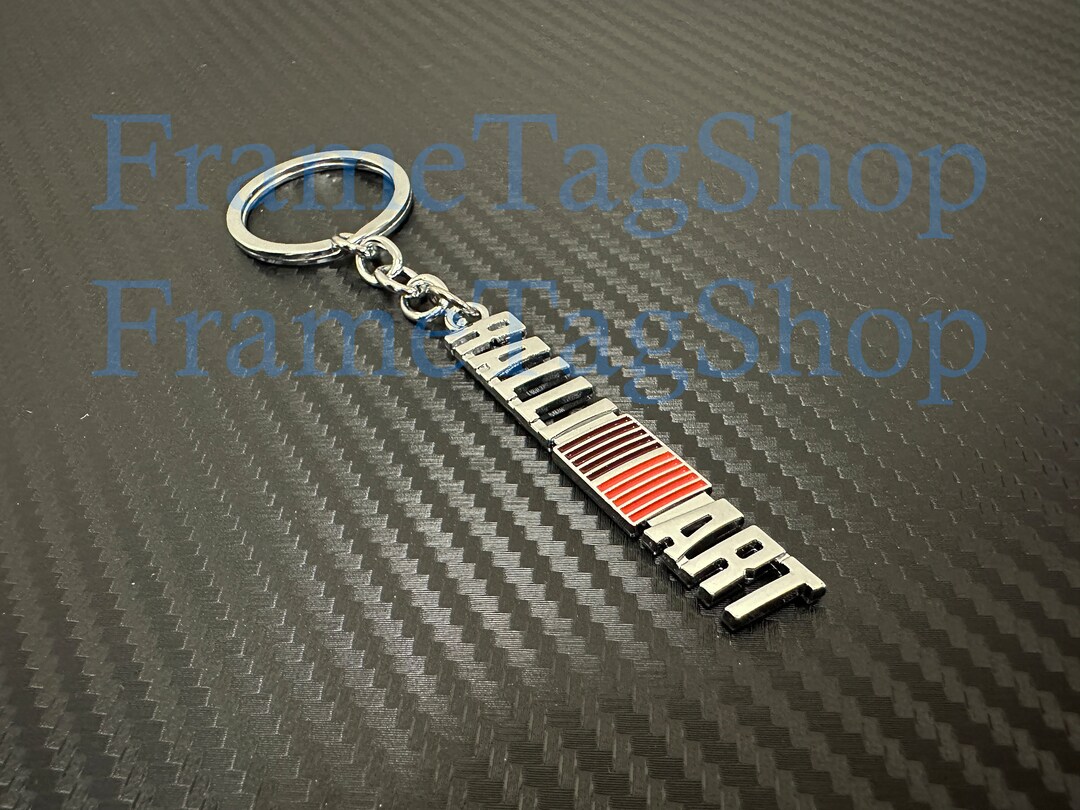 3D Design Metal Ralliart Emblem Car Badge Logo Keychain Keyring Key ...
