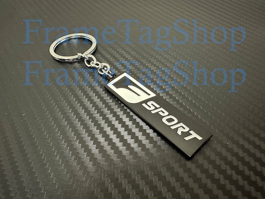 3D Design Metal F Sport Emblem Car Badge Logo Keychain Keyring Key ...