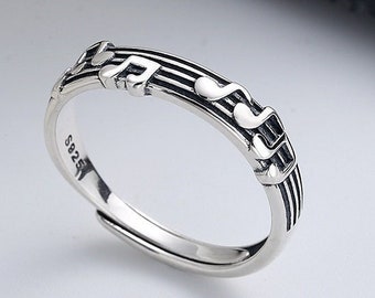 Music Note Ring - Etsy
