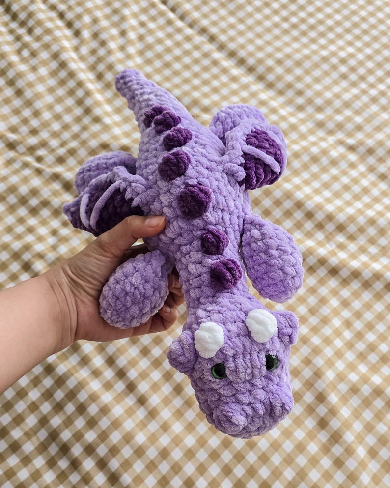 Handmade Crochet Dragon Plush: Fantasy Stuffed Animal Toy - Etsy