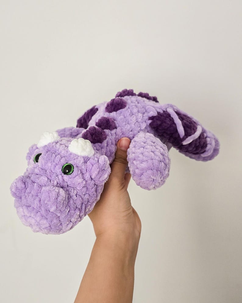 Handmade Crochet Dragon Plush: Fantasy Stuffed Animal Toy - Etsy