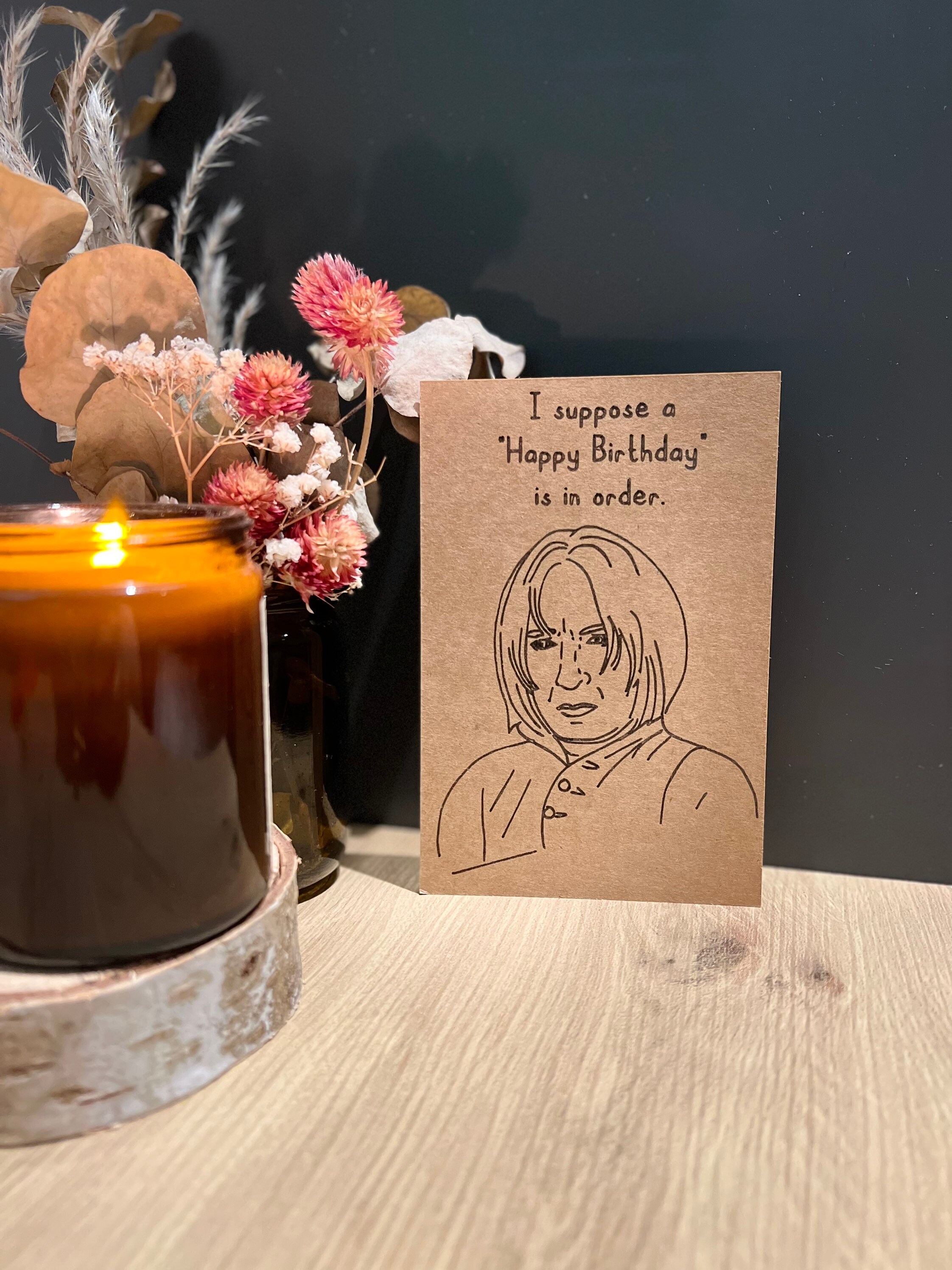 Kraft Paper Postcard snape for Birthday without - Etsy